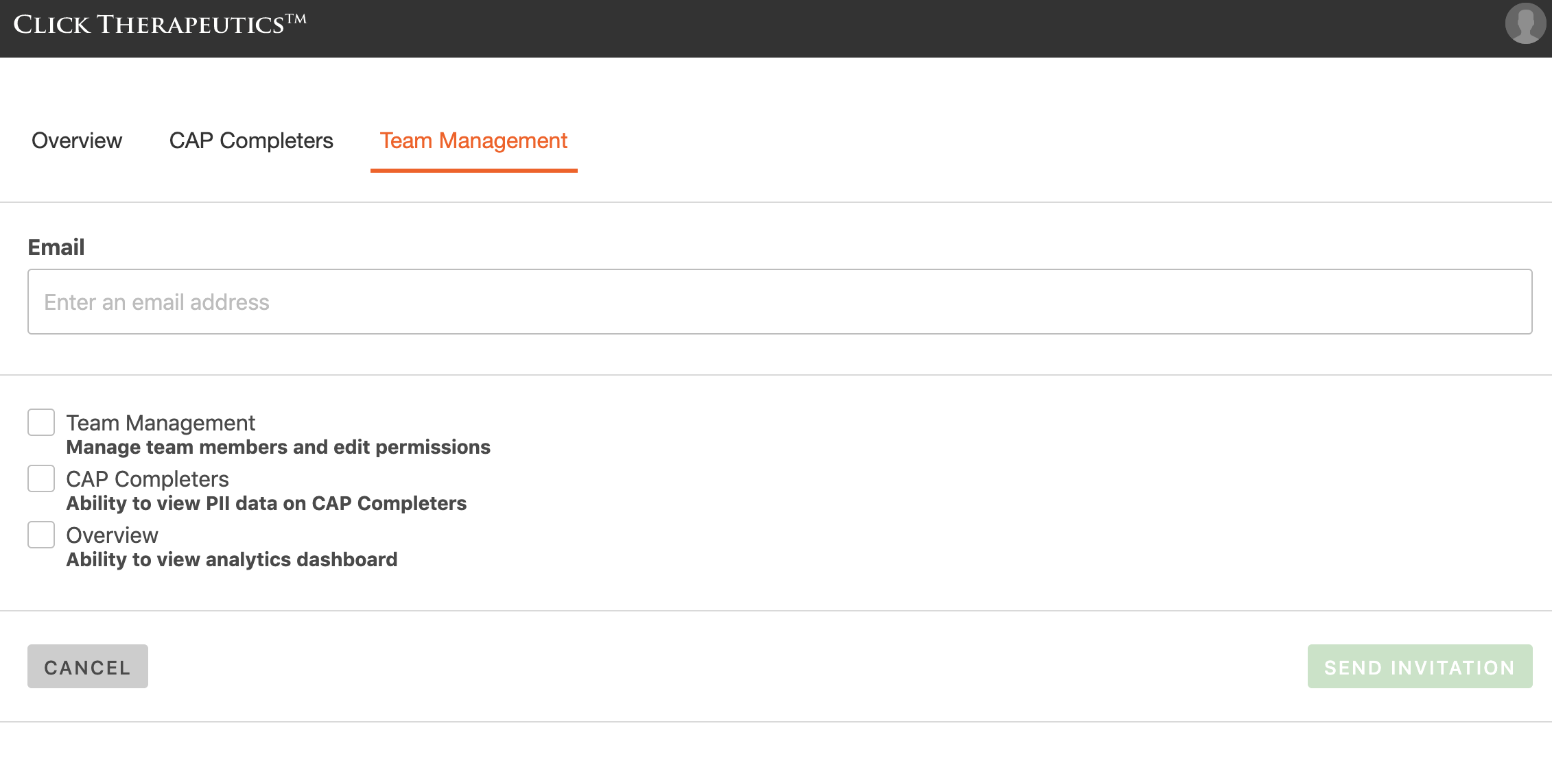 Can I invite or remove someone to the sponsor portal? – Click Therapeutics